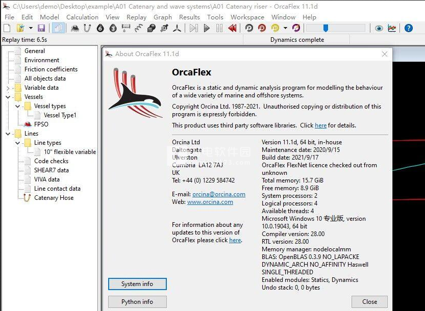 orcaflex11.3a破解版|orcaflex 11.3a激活版-闪电软件园