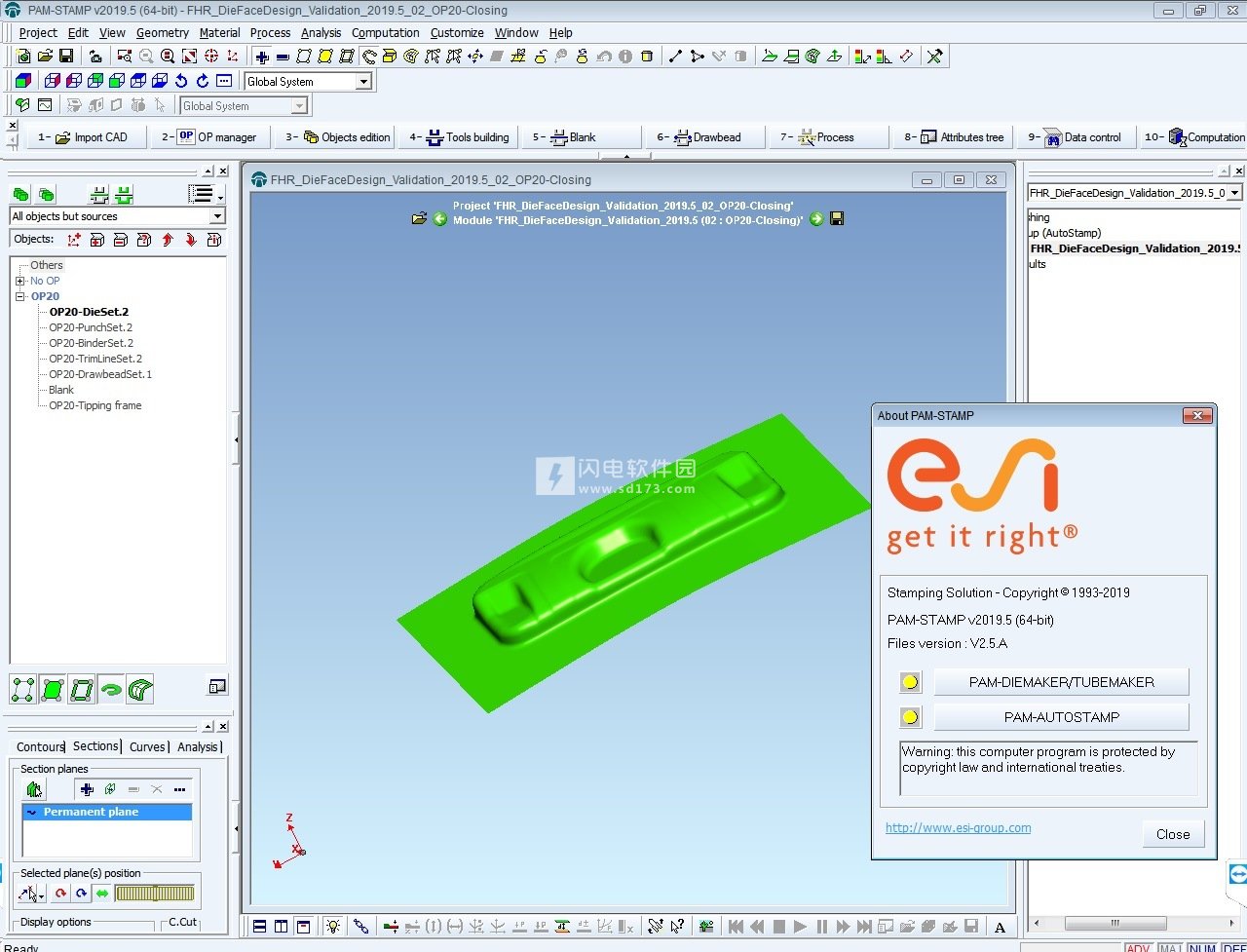 PAM-STAMP破解版|ESI PAM-STAMP 2019.5 破解版 含授权教程-闪电软件园