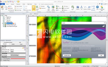 Surfer v27破解版|Golden Software Surfer 27.3.322 完美激活版-闪电软件园